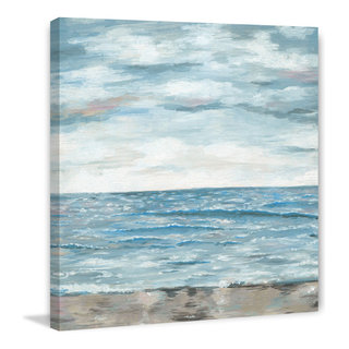 "High Tide Good Vibes" Painting Print on Wrapped Canvas, 12"x12 ...