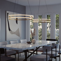 Gemini LED Pendant, 24" - Modern - Pendant Lighting - by AFX, Inc. | Houzz