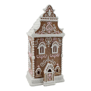 December Diamonds Gingerbread House With Led. - Contemporary - Holiday ...