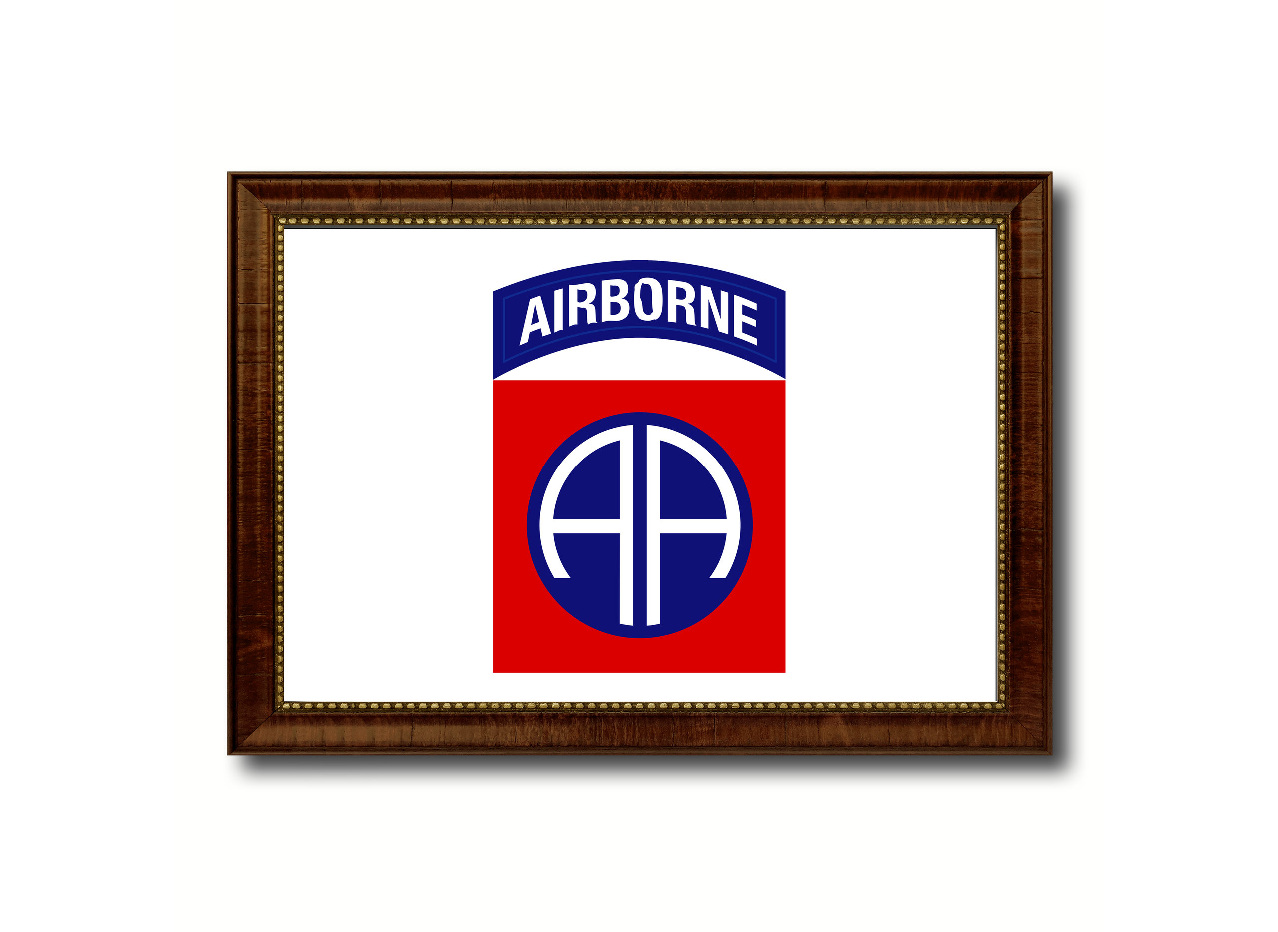 US Army 82nd Airborne Military Flag Canvas Print, 15" x 21", 15" x 21 ...