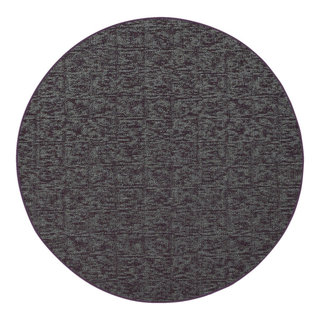 Modern Indoor/Outdoor Commercial Solid Color Area Rug, 4' Round ...