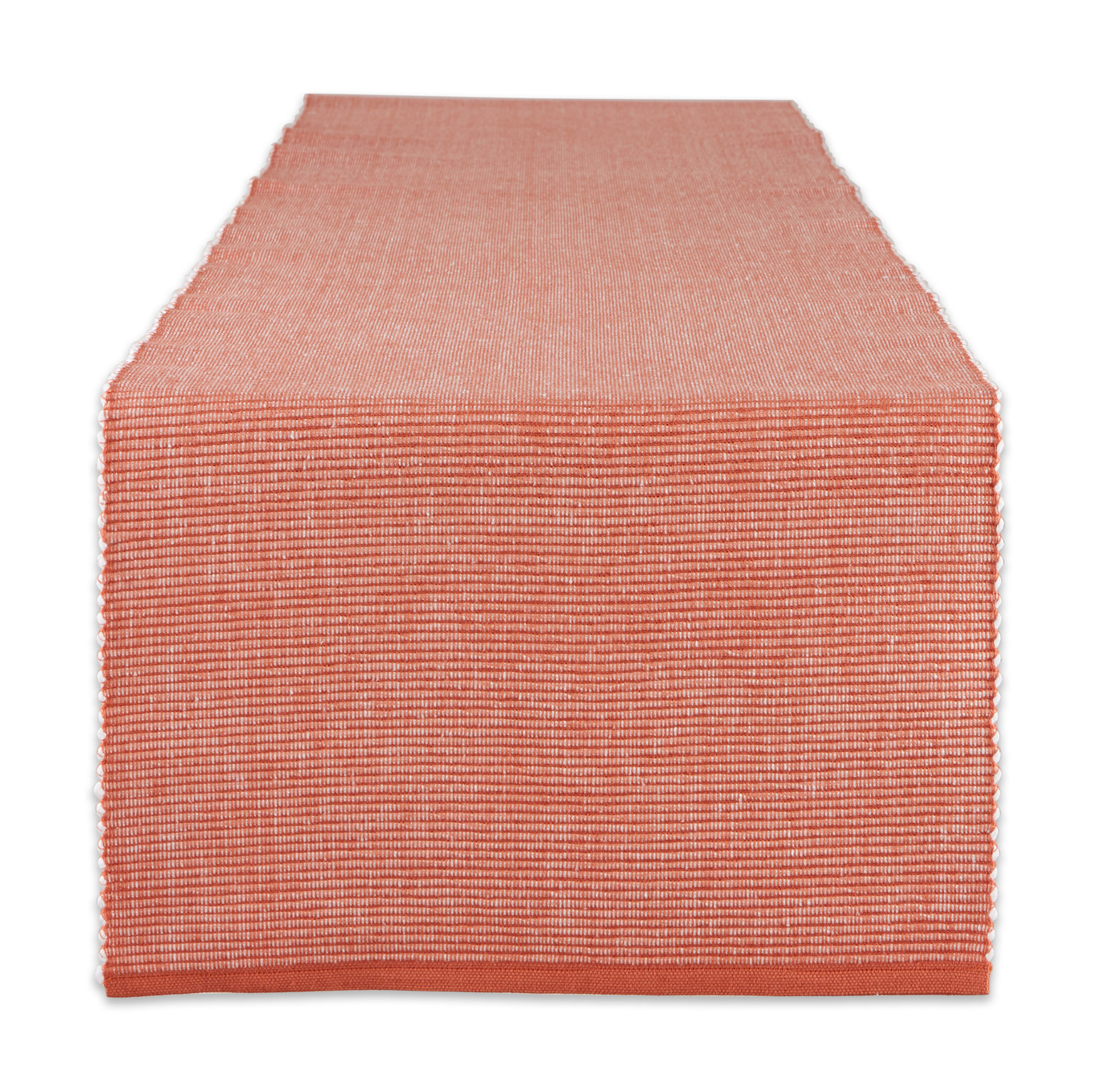 Dii Vintage Red and White 2-Tone Ribbed Table Runner - Contemporary ...