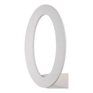 10"7W 7 LED Wall Sconce White Wall Sconces 31-BEL-4546069, White ...