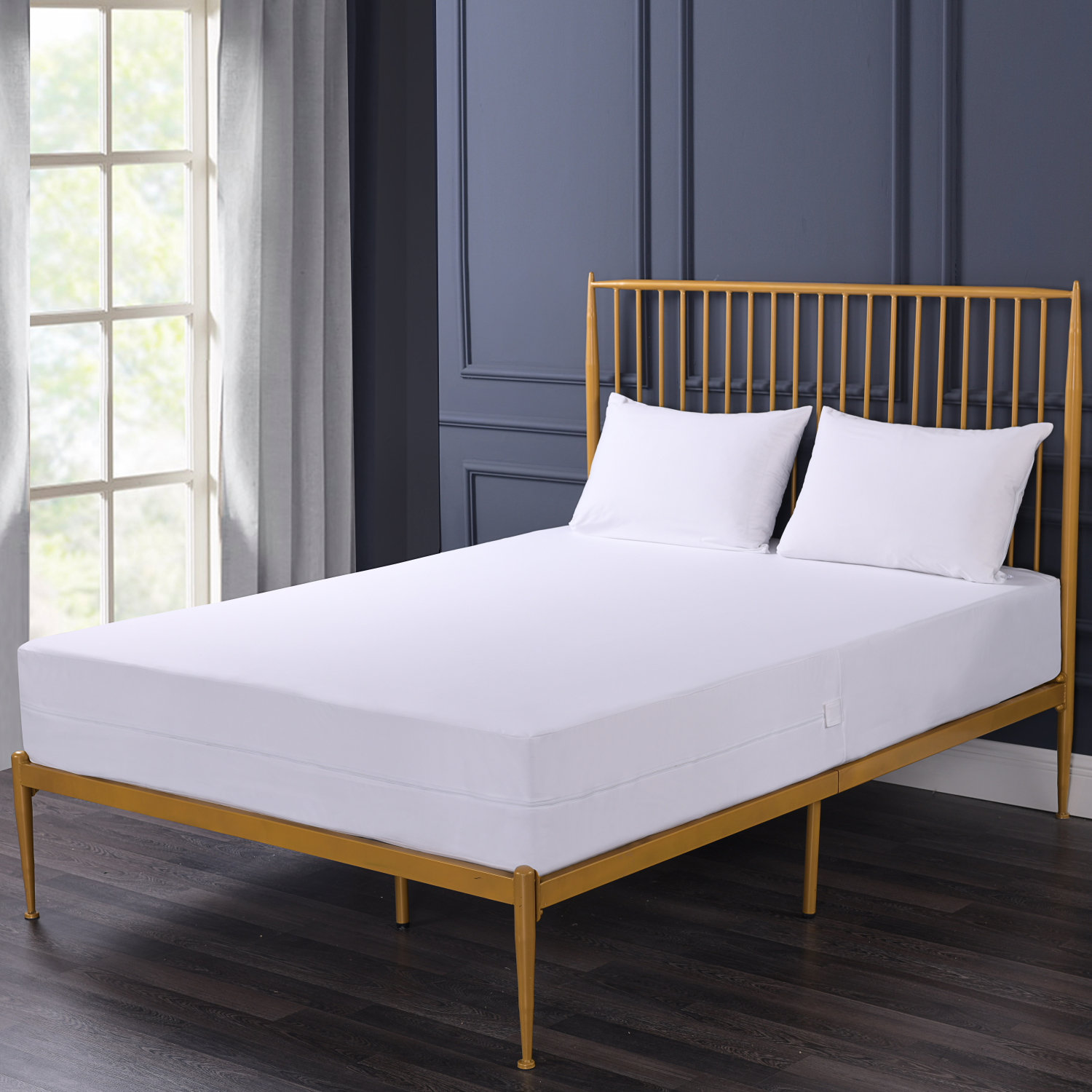 Permalux 2-Piece Waterproof Basic Bed Protor Set, Cal King ...