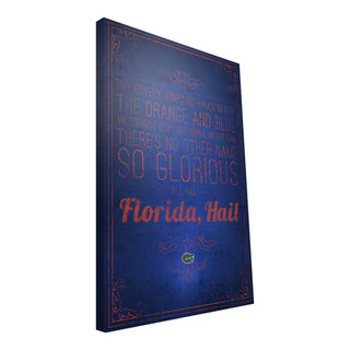 University of Florida Gators Song Canvas Print, 16"x24" - Contemporary ...
