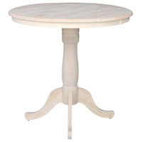 Round Top Pedestal Table - Traditional - Dining Tables - by Bison ...