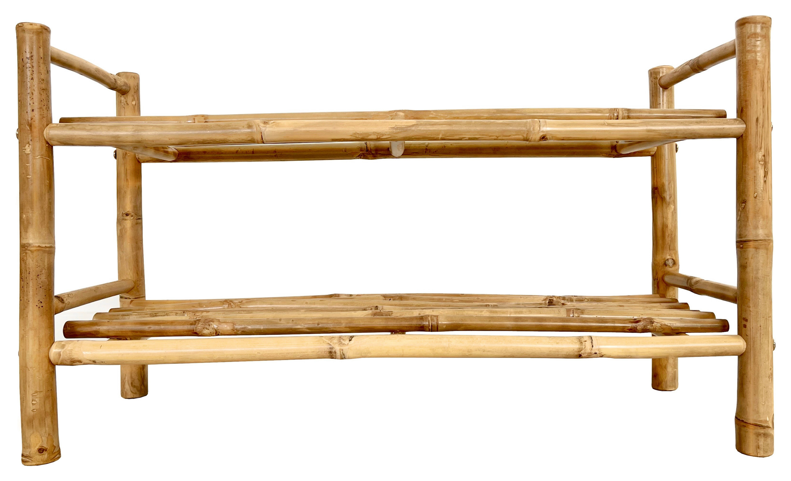 Handcrafted Bamboo Shoe Rack Free Standing Shelf Shoe Storage Organizer ...