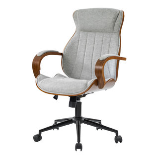 Modern Style Solid Wooden Office Chair With Ergonomic Headrest ...