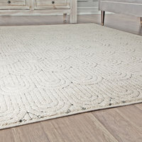 CosmoLiving Chanai Sandstone Geometric Contemporary Area Rug, 2'x8 ...