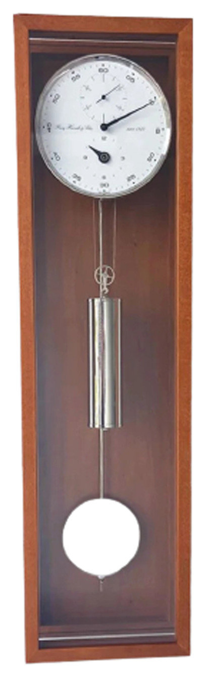 Hermle's Emmett Light Cherry Cable Driven Long Case Wall Clock ...