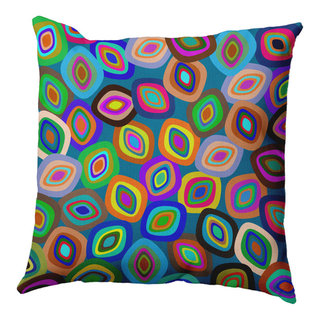 Modern Leaf Pile Accent Pillow, 16" x 16" - Contemporary - Decorative ...