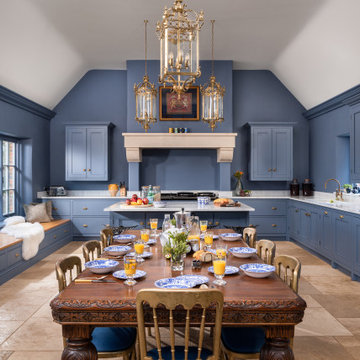 75 French Country Blue Kitchen Ideas You'll Love - August, 2025 | Houzz