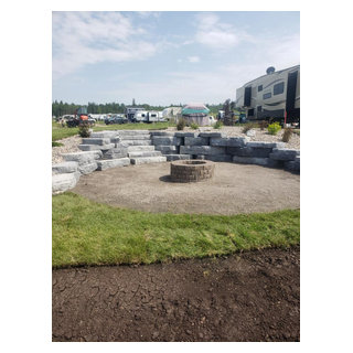 Rosetta retaining wall - Rustic - Landscape - Other - by Brickworks ...