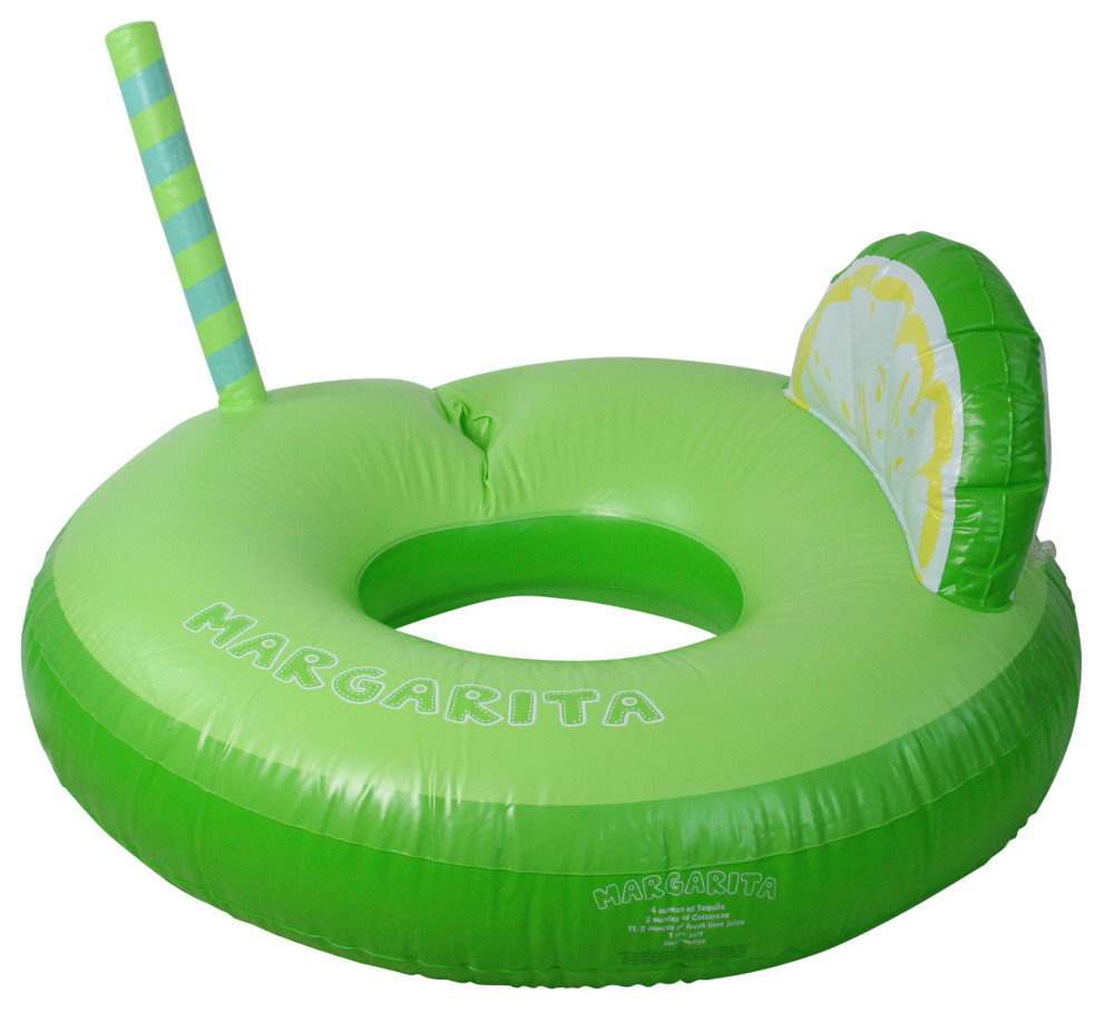 Inflatable Green Margarita Lime Wedge Swimming Pool Float 41" - Modern ...