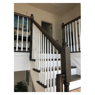 Classic Wooden Railings - Traditional - Staircase - Tampa - by Ocean ...