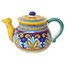 Deruta Ceramiche Sberna Antico Geometrico Teapot - Mediterranean ...