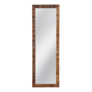 Weathered Reclaimed Wood Floor Mirror - Rustic - Floor Mirrors - by ...
