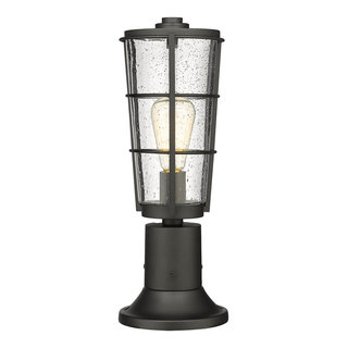 Z-Lite 591PHM-553PM Helix 18" Tall Outdoor Pier Mount Post Light ...