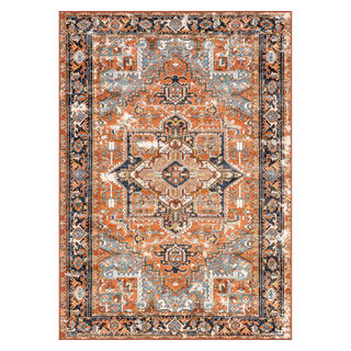 Vintage Dynast Area Rug, Rust, 3'x5' - Mediterranean - Area Rugs - by ...