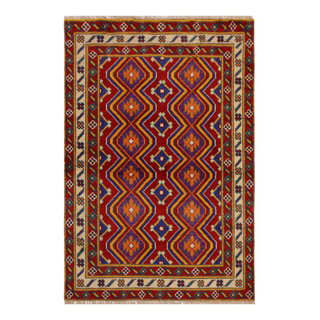 Bohemein Balochi Frederic Wool Rug-3'5'' x 4'10'', 3'5'' x 4'10 ...