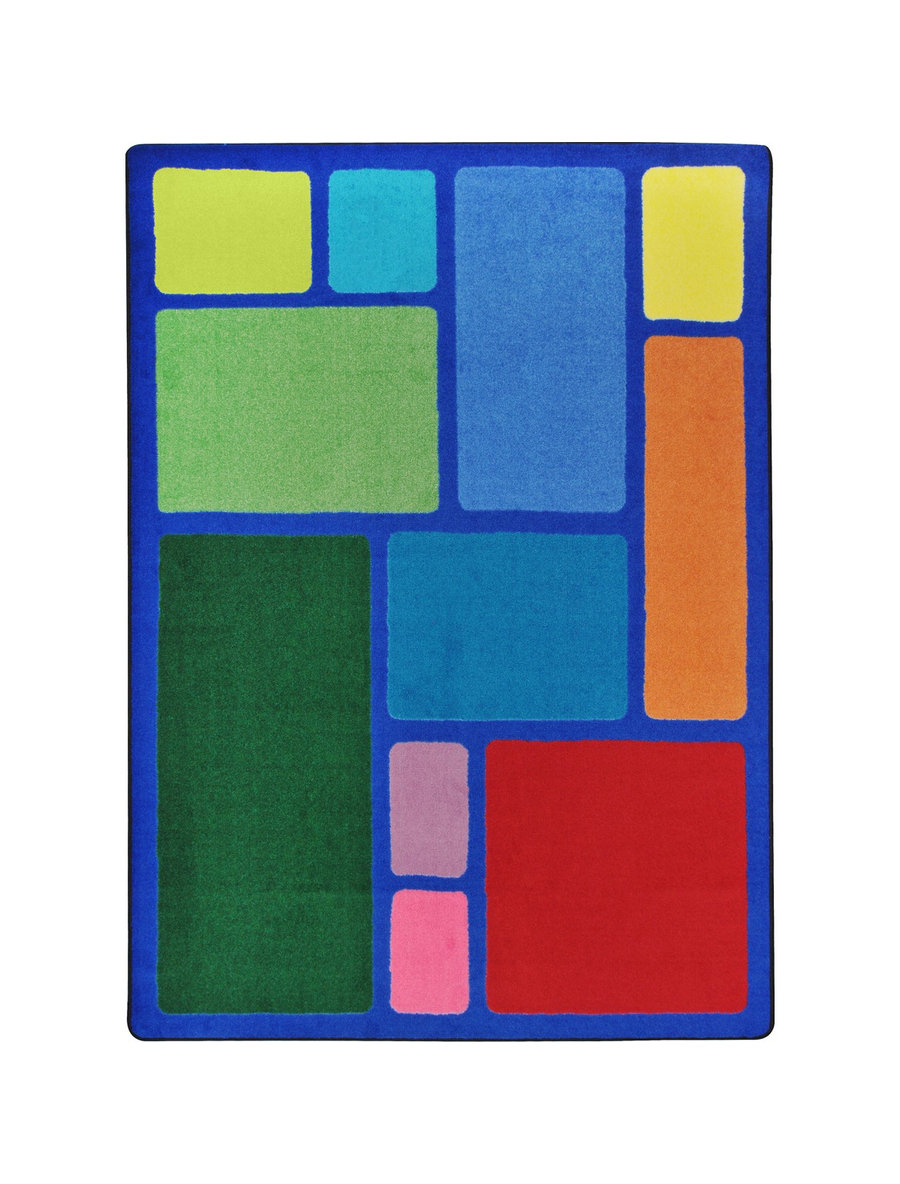 Kid Essentials, Early Childhood Our Block Rug, 5'4" x 7'8 ...