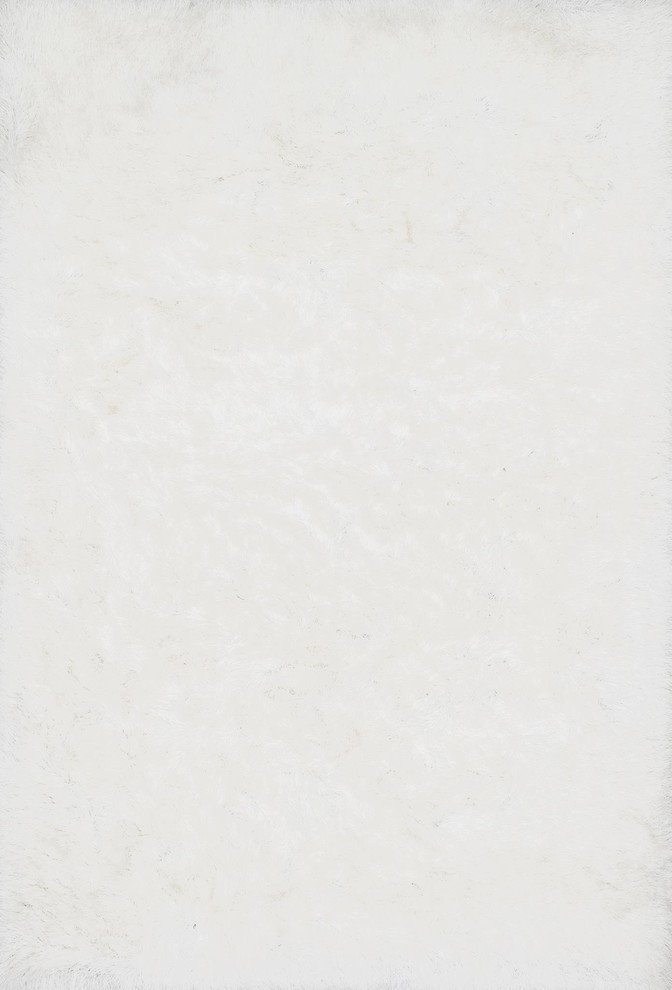 Loloi Orian Shag Collection Rug, White, 5'x7'6" - Contemporary - Area ...