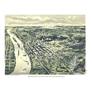 Old Map of St. Paul Minnesota 1890, Vintage Map Art Print, 12"x18 ...
