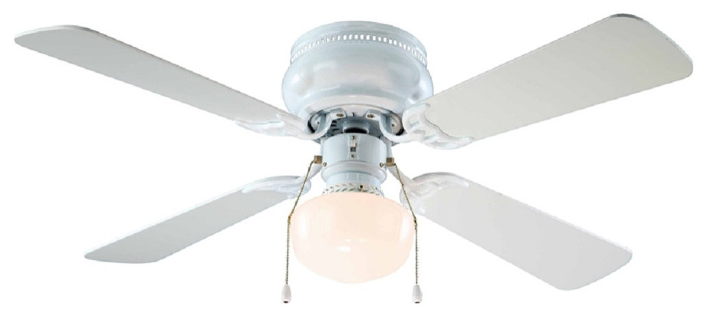Boston Harbor 42-742T-SH-EN-WH Ceiling Fan, White, 42", 42 ...