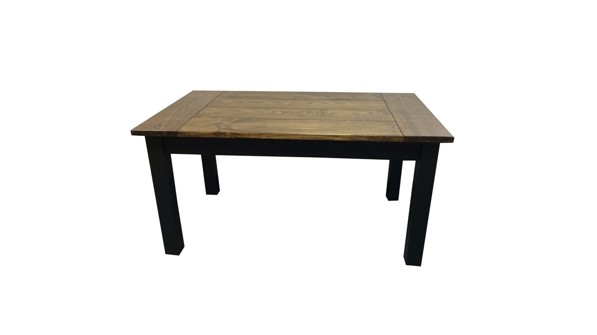 Walnut-Black Farmhouse Table, 48" - Transitional - Dining Tables - by ...