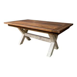 Parker Extendable Farmhouse Table, 48x120 - Rustic - Dining Tables - by ...