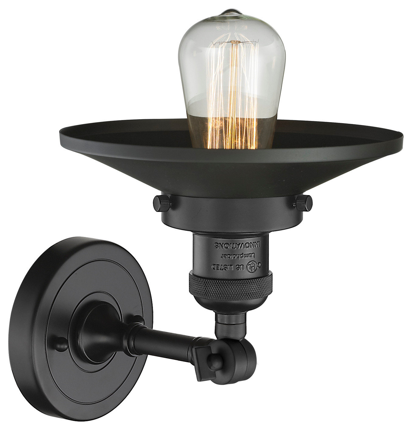 Railroad 1-Light Sconce - Industrial - Wall Sconces - by Innovations ...