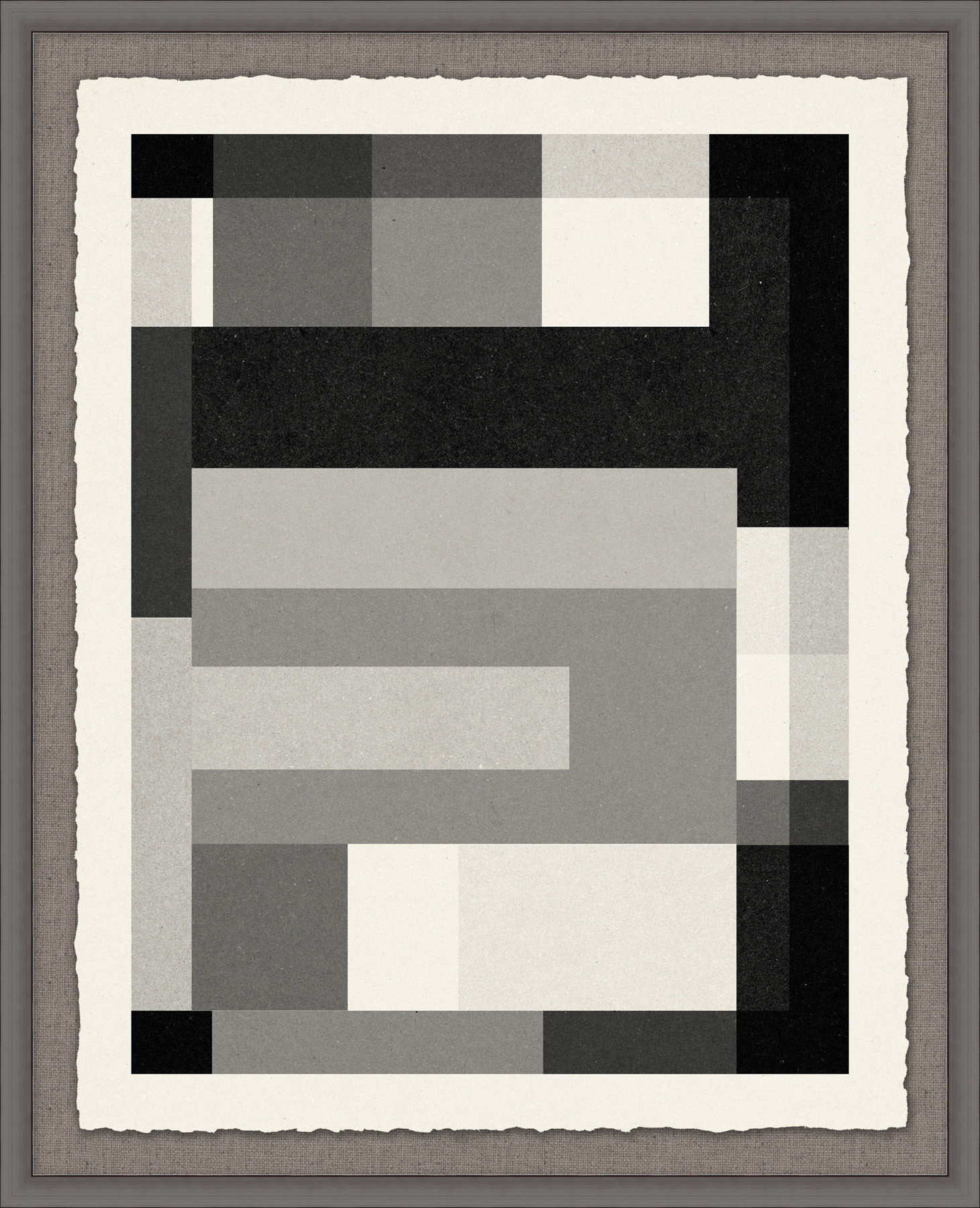 Grey Scale Pattern 2, Giclee Reproduction Artwork, 25.75x31.75 ...