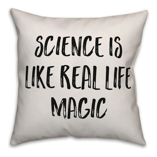 Science is Real Life Magic, 20"x20" - Contemporary - Decorative Pillows ...