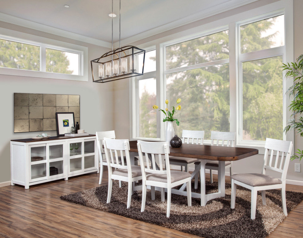 Donham Two Tone Dining Table - Farmhouse - Dining Tables - by Alpine ...