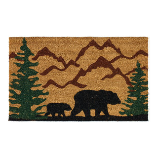 Dii Bear Country Doormat - Rustic - Doormats - by Design Imports | Houzz