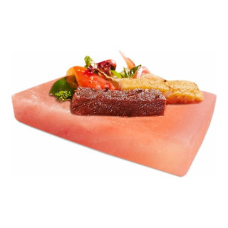 WBM Natural Rock Salt Cooking Plate, 4"x 8"x2" Crystal Salt Plate ...