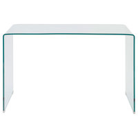 Ripley Glass Writing Desk Clear - Contemporary - Desks And Hutches - by ...