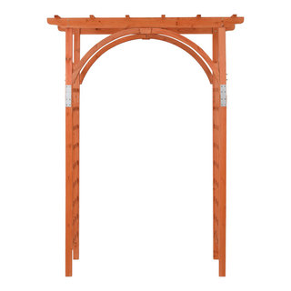 7ft Wood Garden Arbor - Contemporary - Garden Arbors - by Winsome House ...