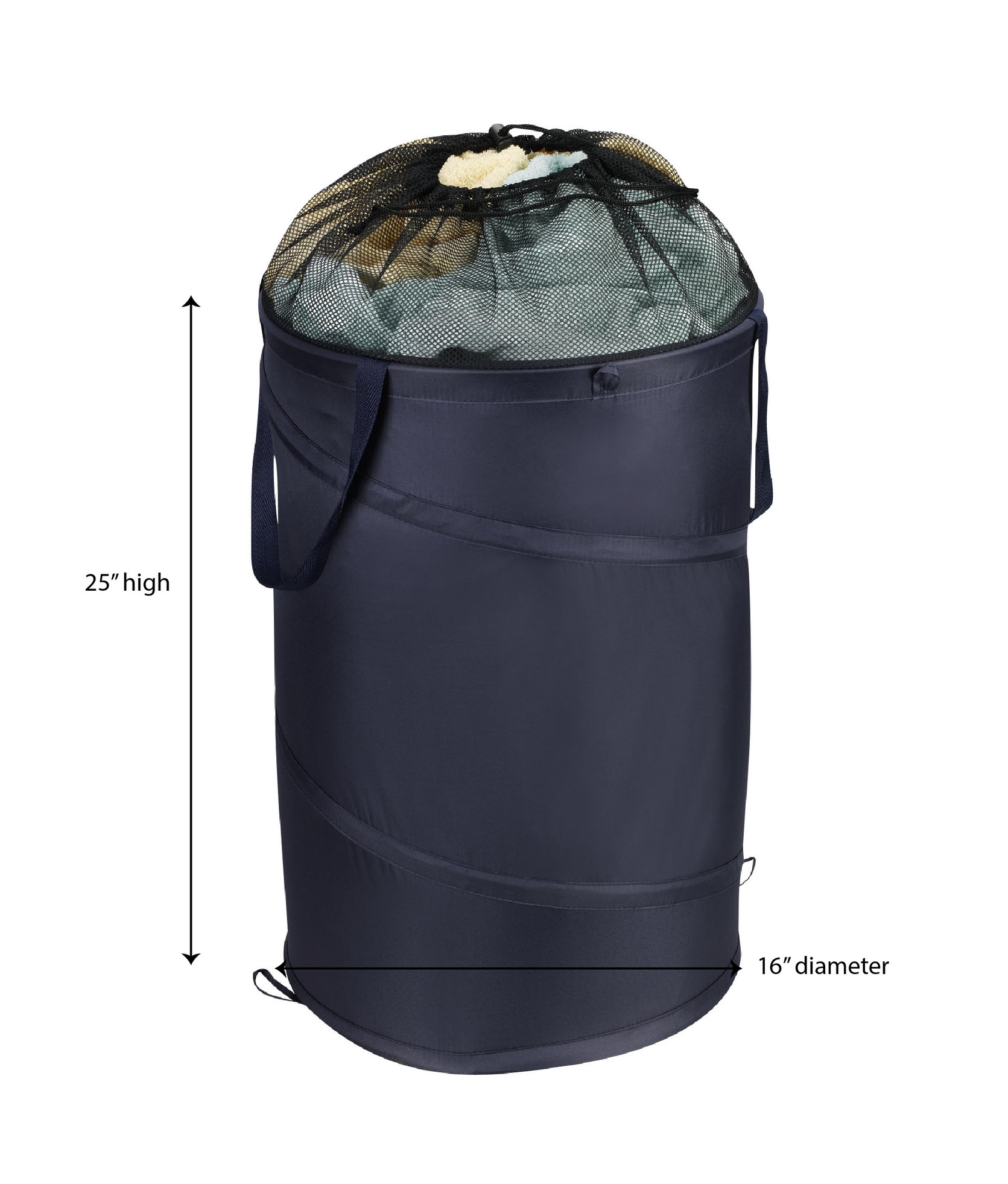 Mesh Pop Up Laundry Hamper - Contemporary - Hampers - by Household ...