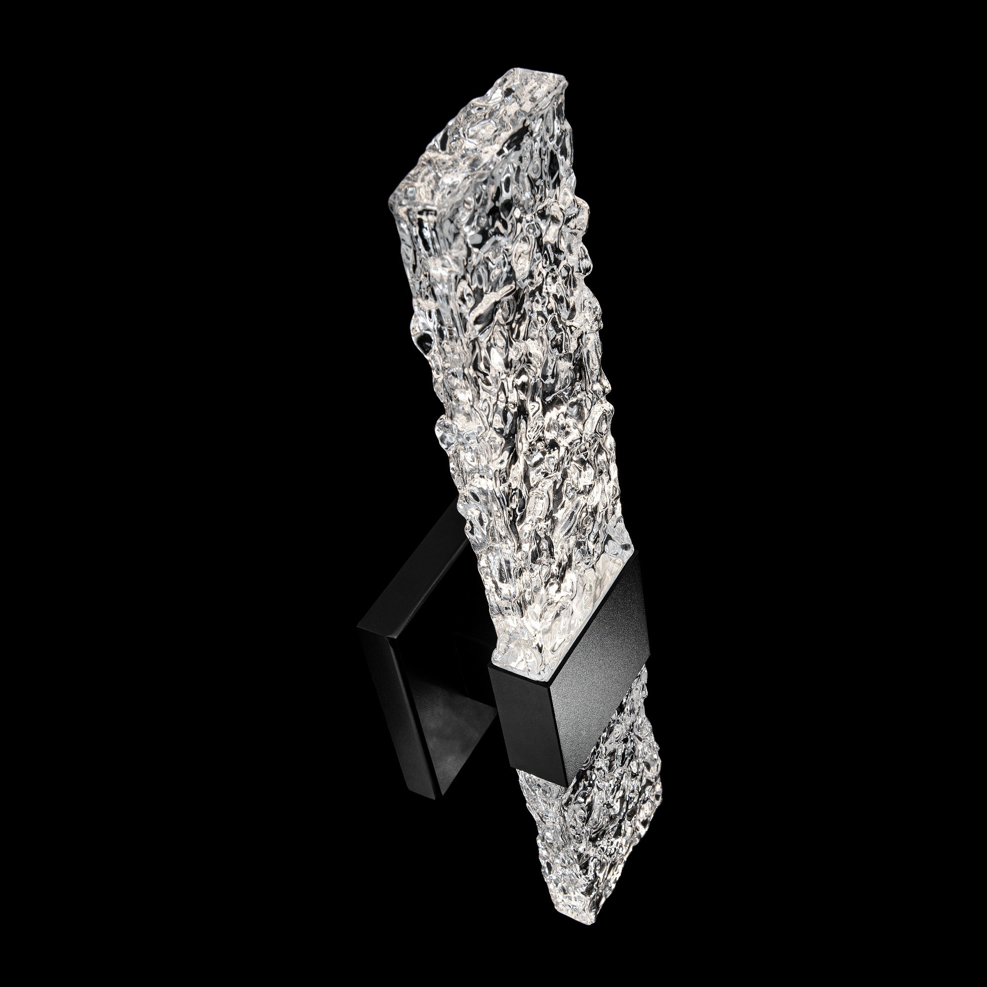 Reflect 18" LED Indoor/Outdoor Wall Light 3000K, Artisan Pressed Glass ...