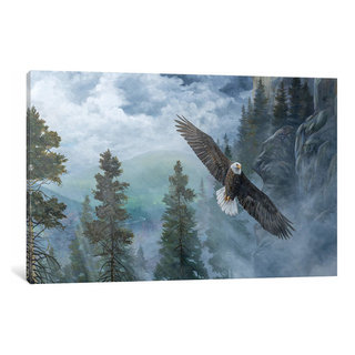 "Soaring High II" by B. Lynnsy Canvas Print, 26"x1.5"x18" - Rustic ...