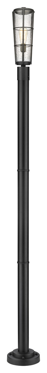 Helix One Light Outdoor Post Mount, Black - Beach Style - Post Lights ...