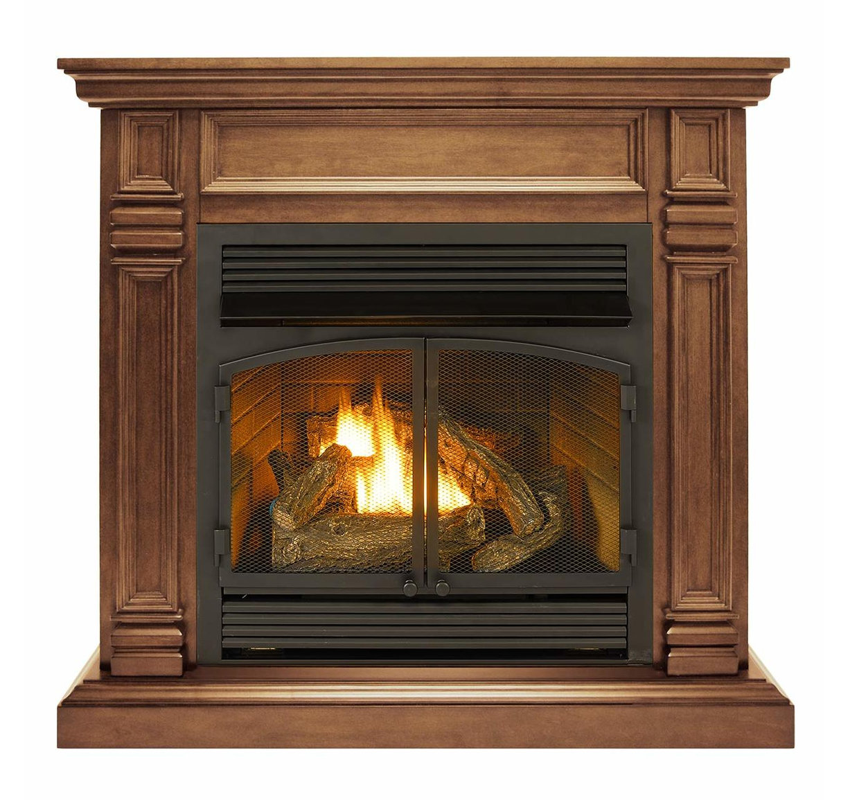 Duluth Forge Dual Fuel Ventless Gas Fireplace-32,000 BTU, Remote ...