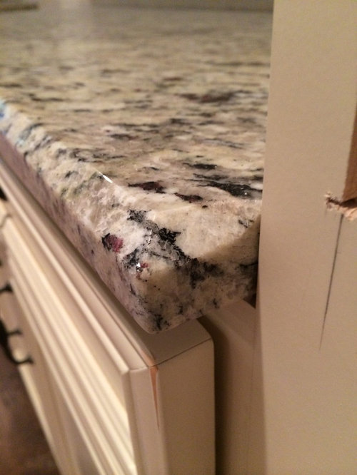 What do you think about the "notch" in this granite countertop? | Houzz ...
