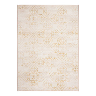 Safavieh Disney Rugs Dsn532A Vintage and Distressed Rug, Ivory and Gold ...