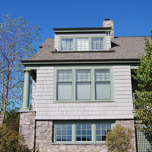 75 Beautiful Split-Level Exterior Home With A Clipped Gable Roof ...