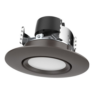 7.5W LED Direct Wire Downlight - Gimbaled - 120V - CCT Select - Bronze ...