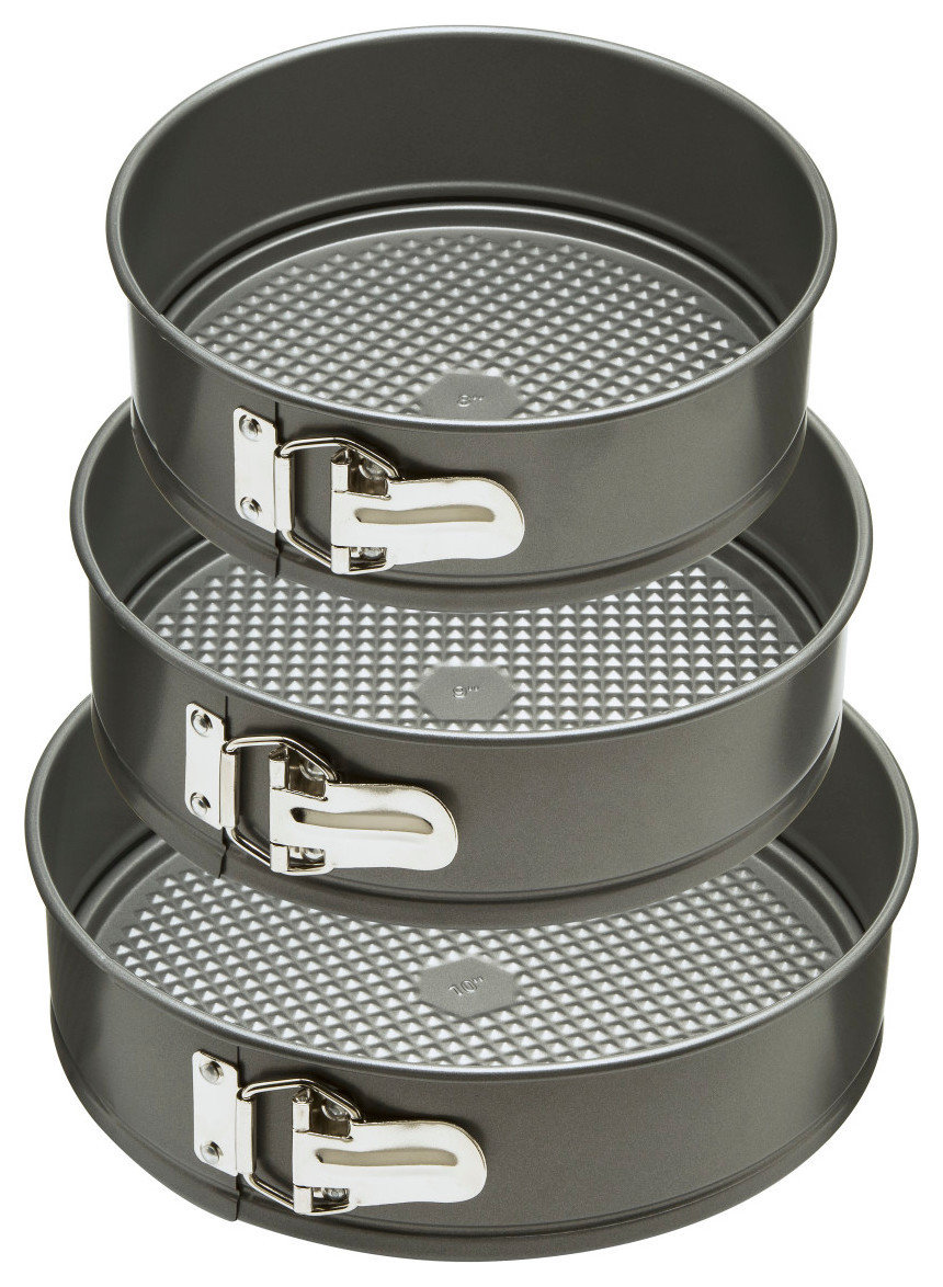 Ecolution 3 Piece Nonstick Springform Pan Set - Contemporary - Cake ...