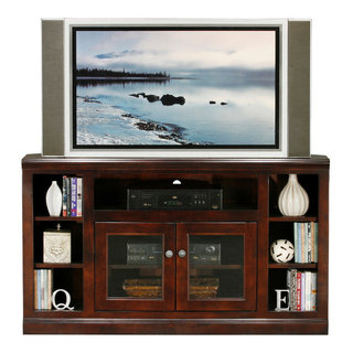 Eagle Furniture 55" Coastal Thin Corner Entertainment Console ...