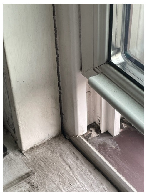 How to fix separation from frame/ newly installed windows | Houzz Forum